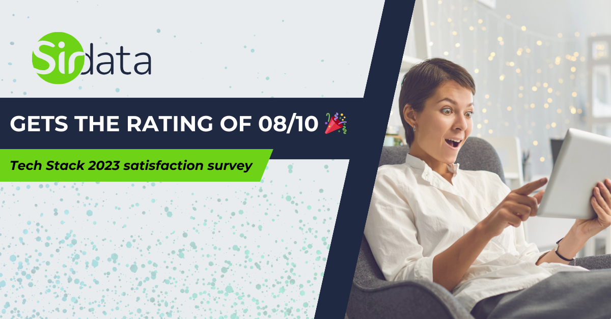 Sirdata obtains an impressive 8/10!